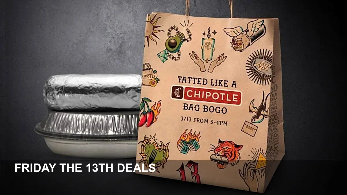 Friday the 13th 2026: Tattoo deals & Chipotle BOGO